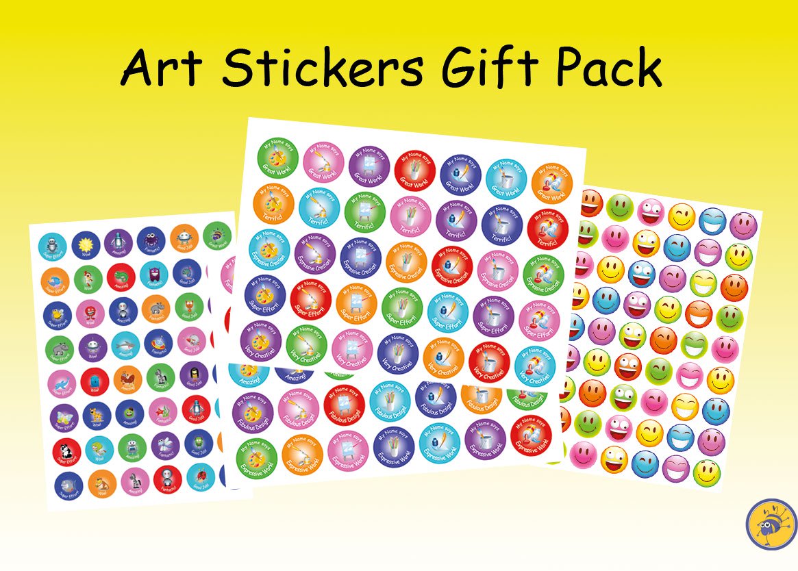 Teacher Stickers Gift Pack Art Theme | Teacher Stickers