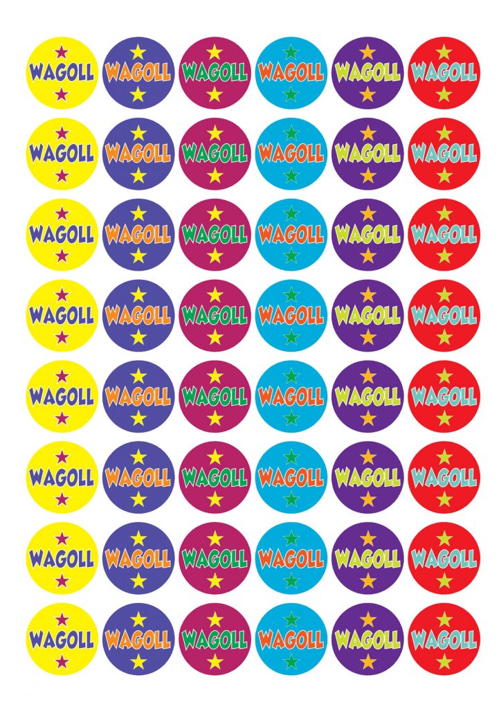 WAGOLL - What a good one looks like 30mm Round stickers | Teacher Stickers
