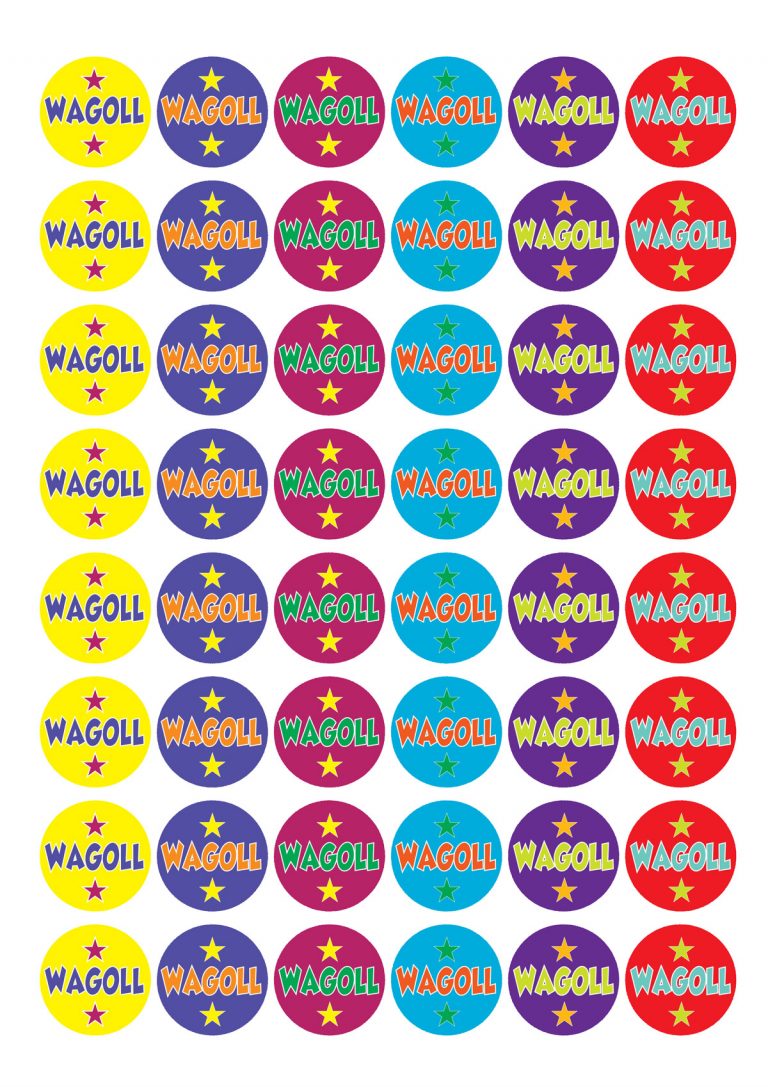 WAGOLL - What a good one looks like 30mm Round stickers | Teacher Stickers