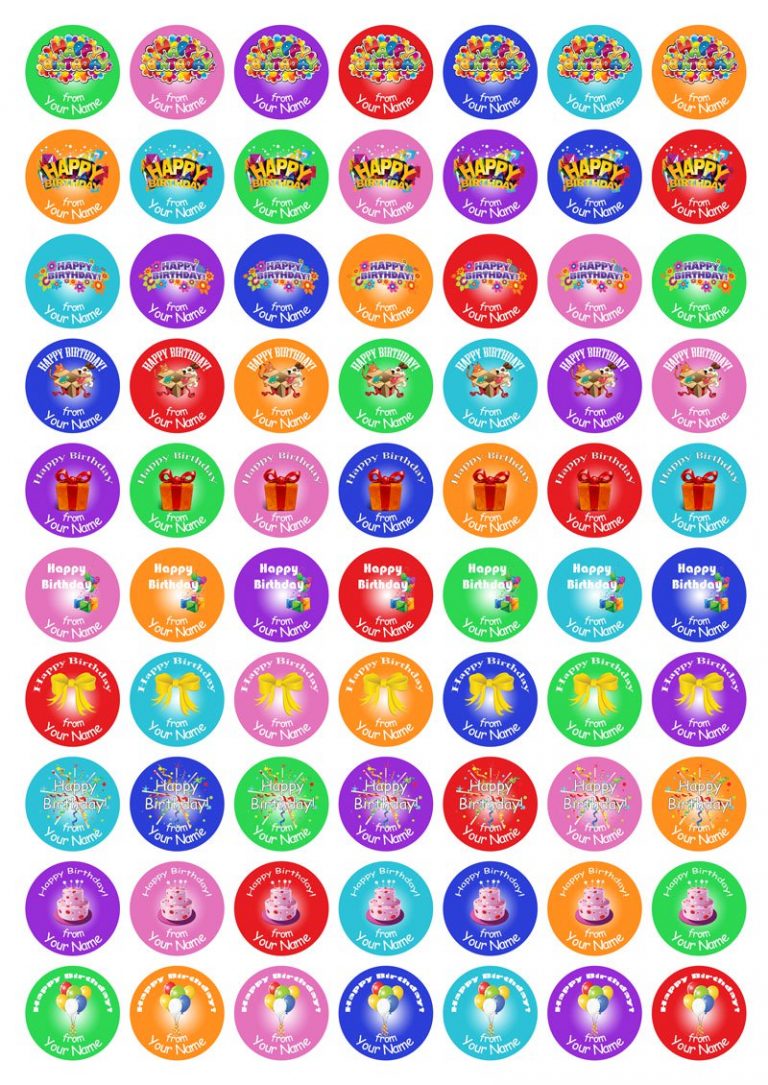 Teacher Stickers Gift Pack Birthday Theme | Teacher Stickers