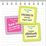 Growth Mindset Patterns - Pink and Yellow | Teacher Stickers