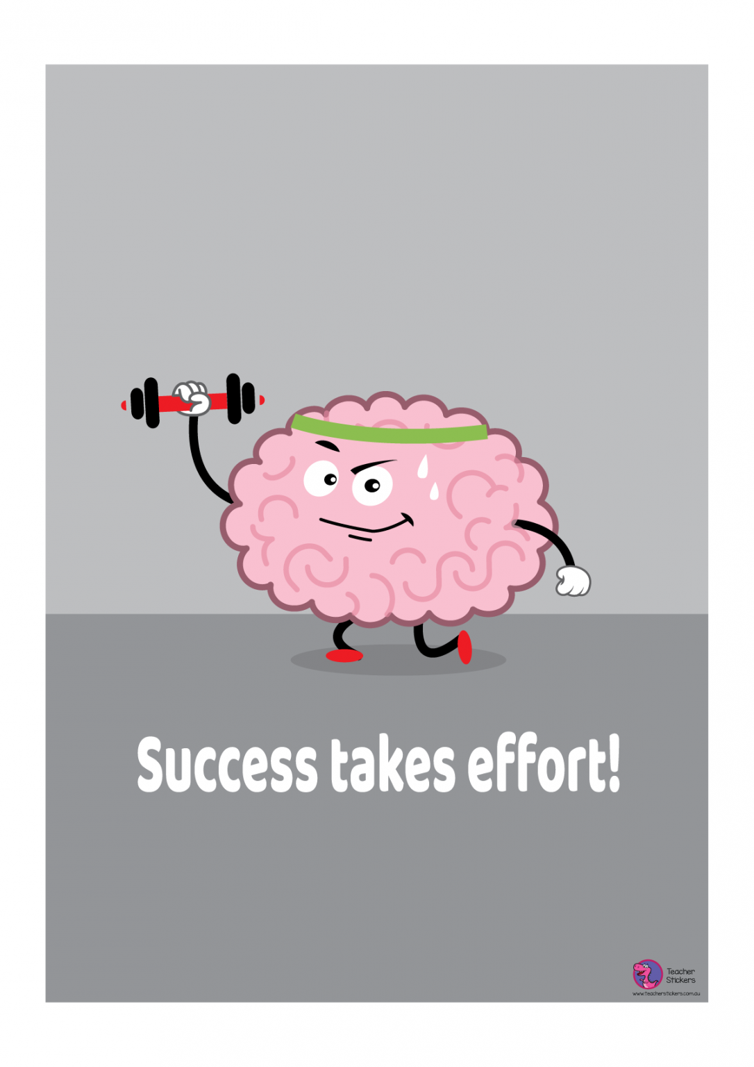 Editable Growth Mindset Poster - Success Takes Effort | Teacher Stickers