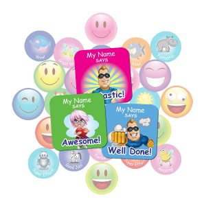 Teacher Stickers Gift Pack Square Super Hero Theme | Teacher Stickers